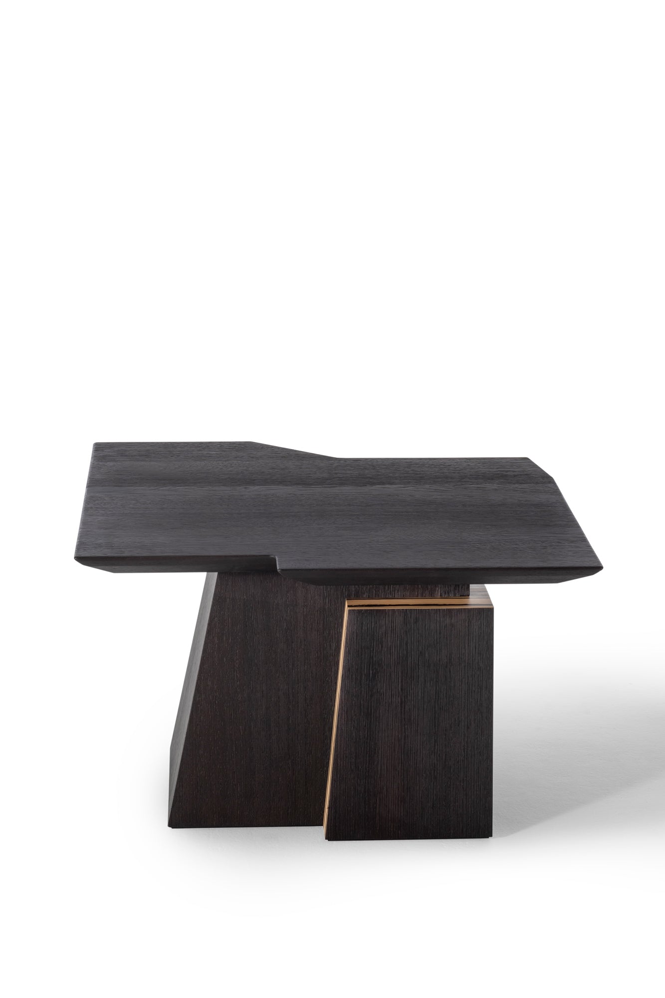 Wenge wood and gold ebony coffee table - ETRETAT – Bruno Moinard ...
